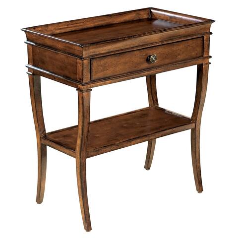 Rectangular Solid Wood End Table - European Legacy - Overstock - 28370458