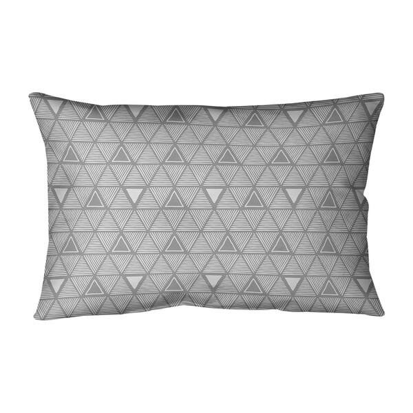 Classic Hand Drawn Triangles Lumbar Pillow - Bed Bath & Beyond - 28387675
