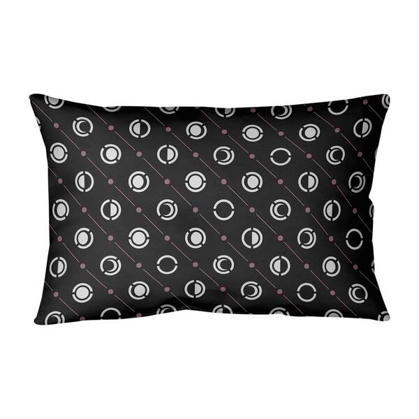 Black Color Accent Moon Phases Lumbar Pillow - Bed Bath & Beyond - 28387697