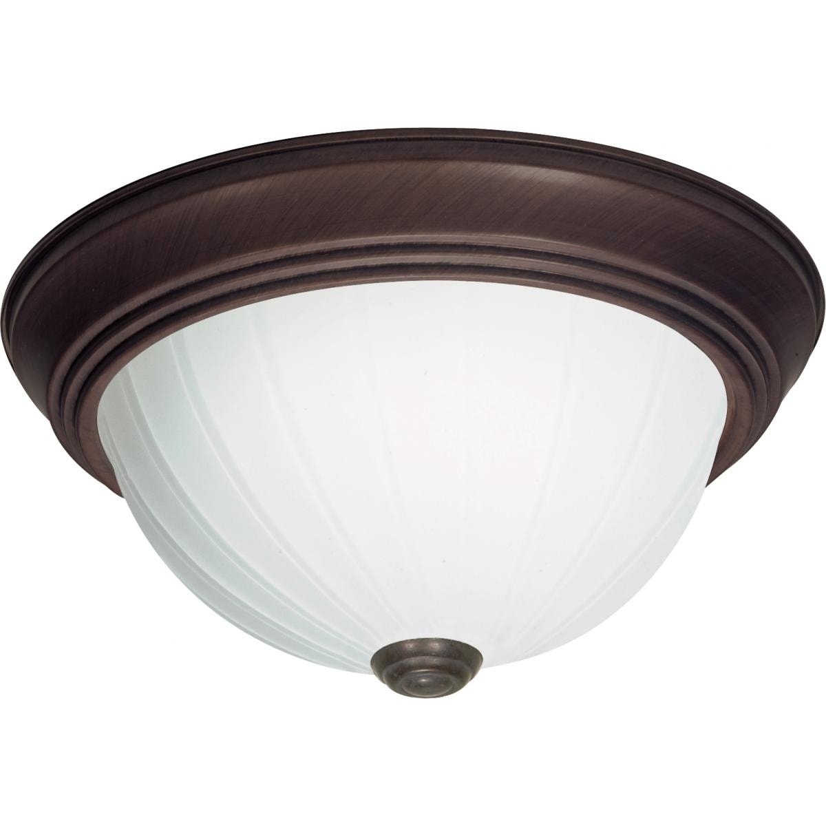LED Flush Mount Light in White Finish 10.38" W x 5.5" D - Bed Bath ...