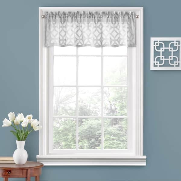 Porch & Den Orchaedia Trellis Pattern Window Valance - Bed Bath ...