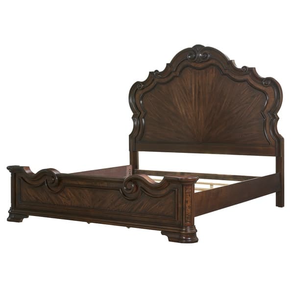 Richland Hand Carved Traditional Panel Bed by Greyson Living - On Sale - Bed Bath & Beyond ...