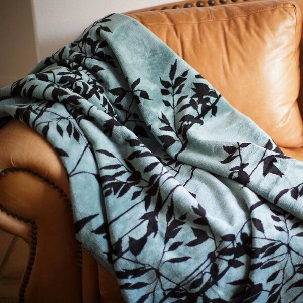 Denali Branches/Black Microplush Blanket - Bed Bath & Beyond - 28416211