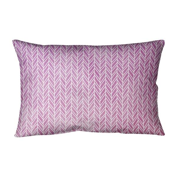 Herringbone Pattern Lumbar Pillow - Bed Bath & Beyond - 28416286