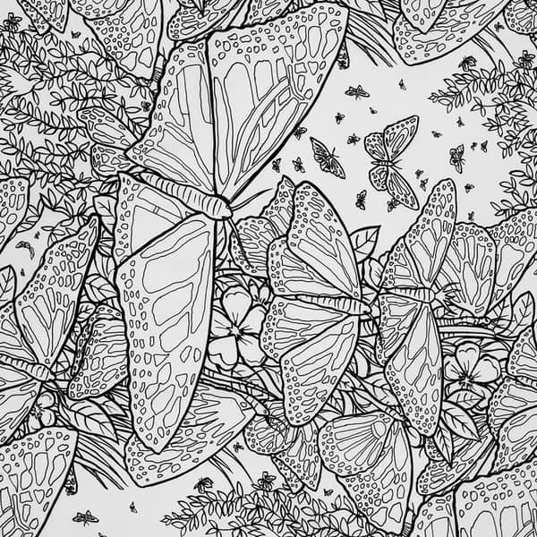 Highlights Beautiful Butterflies Hidden Pictures Sheet Set - Bed Bath ...