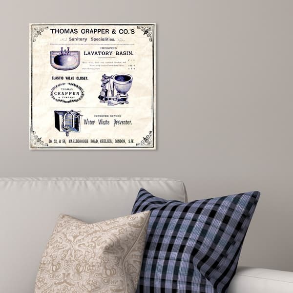 Oliver Gal 'Thomas Crapper Inventor of the Toilet' Bath and Laundry ...