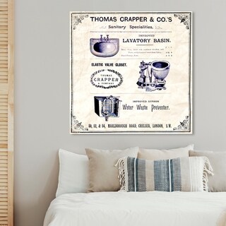 Oliver Gal 'Thomas Crapper Inventor of the Toilet' Bath and Laundry ...