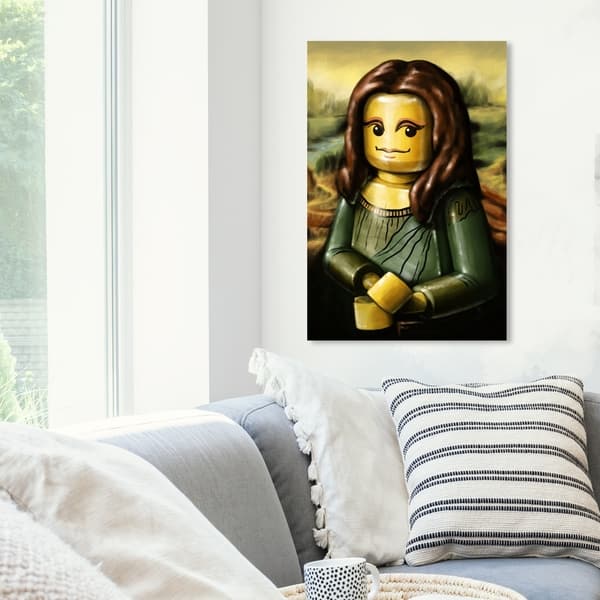 Oliver Gal 'Mona Legisa' Classic and Figurative Wall Art Canvas Print ...