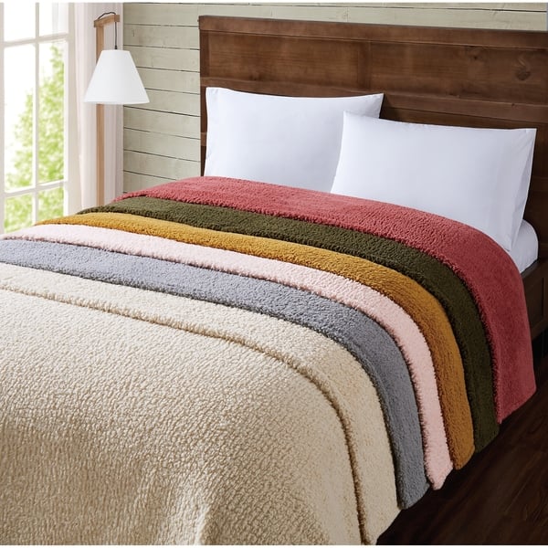 Porch & Den Anton Sherpa Blanket - On Sale - Bed Bath & Beyond - 28425900