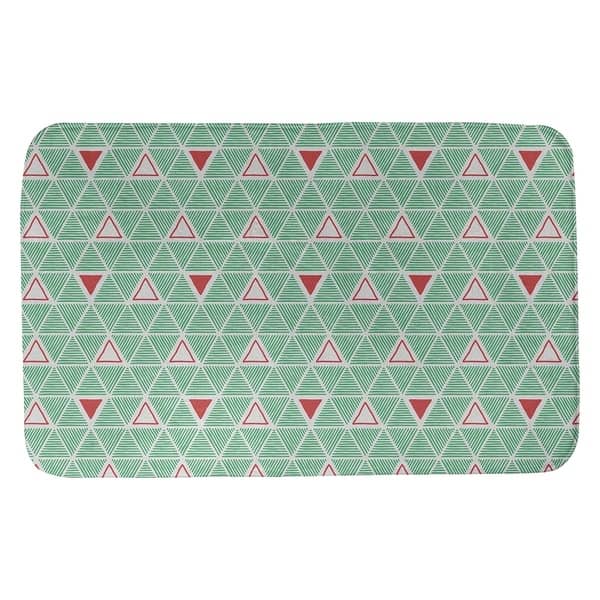 Full Color Hand Drawn Triangles Bath Mat - Bed Bath & Beyond - 28426485