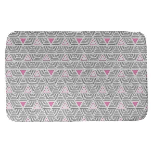Color Accent Hand Drawn Triangles Bath Mat - Bed Bath & Beyond - 28426487