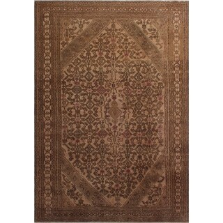 Noori Rug Vintage Distressed Overdyed Macy Rust/Brown Rug - 6'9" x 10'1 ...