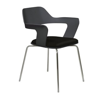 Porch & Den Sweetgale Upholstered Seat/ Flex Poly Shell Stackable Chair ...