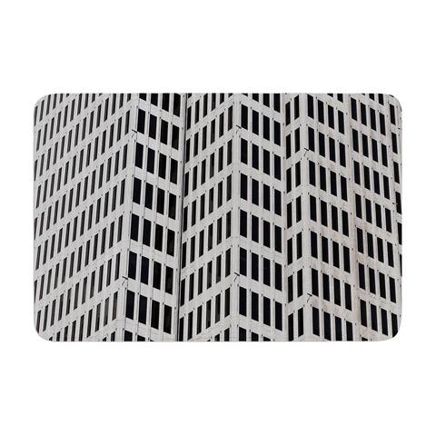 Maynard Logan "The Grid" Memory Foam Bath Mat - Overstock - 28446816