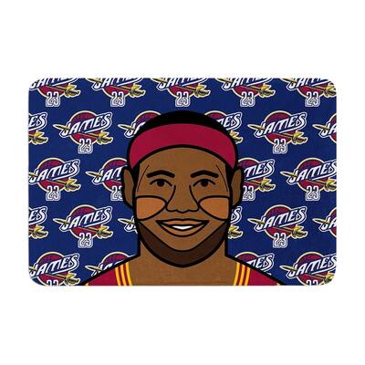 Will Wild "Lebron James" Memory Foam Bath Mat - Overstock - 28447361