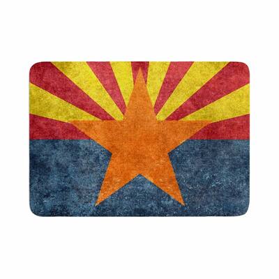 Bruce Stanfield "Arizona State Flag Retro Style" Memory Foam Bath Mat ...