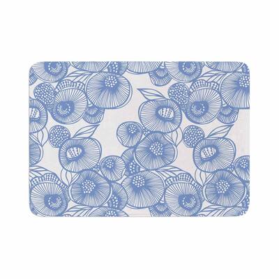 Gill Eggleston "Fenella Floral" Memory Foam Bath Mat - Overstock - 28448102