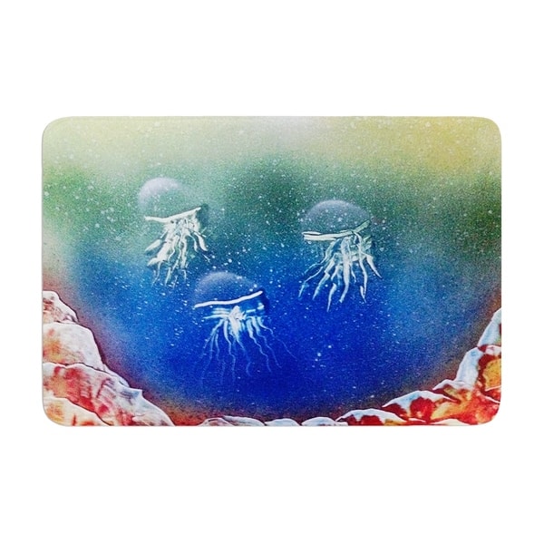 Infinite Spray Art "Underwater Aliens" Memory Foam Bath Mat - Bed Bath ...