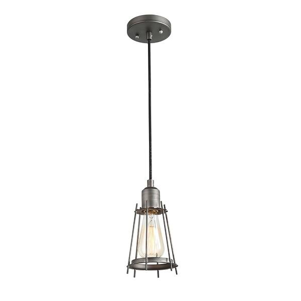 The Gray Barn Windy Bracken 1-light Metal Cage Pendant Light - D5.1"x ...