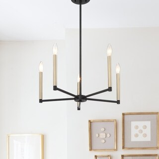 The Gray Barn Highclere Farmhouse Vintage 5-light Brass Chandelier - 8 ...