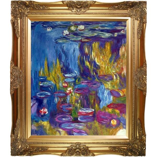 La Pastiche by overstockArt Water Lilies, 1917 by Claude Monet with ...