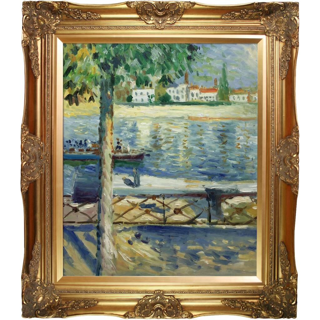 La Pastiche The Seine at Saint-Cloud, 1890 by Edvard Munch with Gold ...