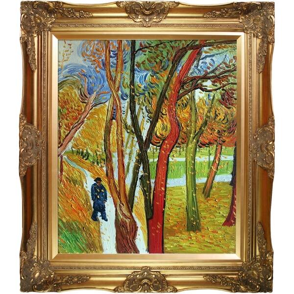 La Pastiche The Walk - Falling Leaves by Vincent Van Gogh with Gold ...