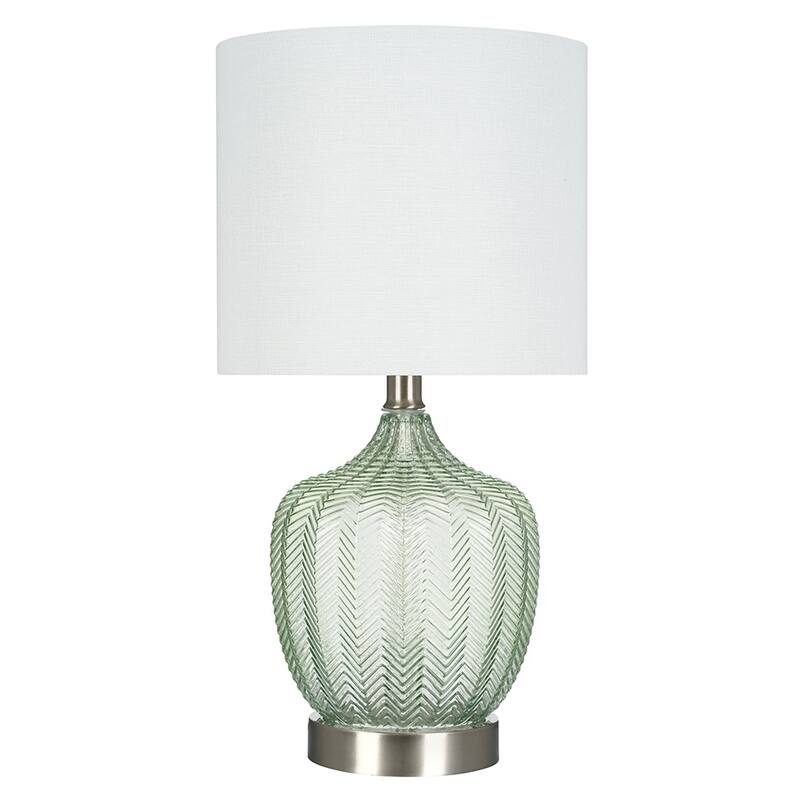Catalina Lighting Green Glass Accent Lamp, 18", - N/A - Overstock ...