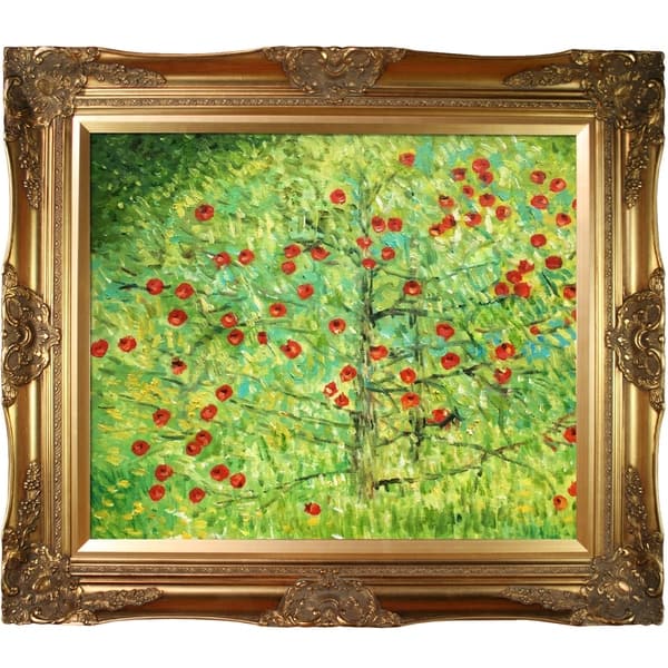La Pastiche by overstockArt The Apple Tree by Gustav Klimt with Gold ...