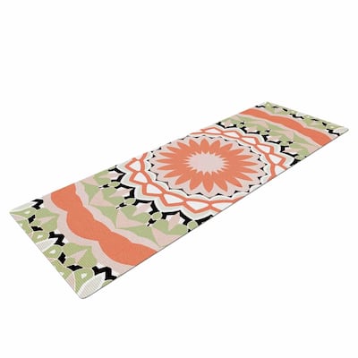 Alison Coxon "Mango Tango Mandala" Yoga Mat - Orange - Overstock - 28509689