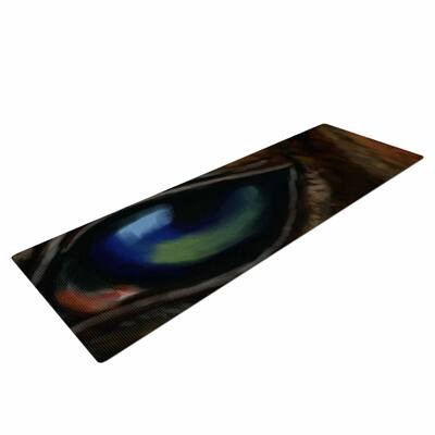Cyndi Steen "Arabian Eye" Brown Animals Yoga Mat - Overstock - 28510389