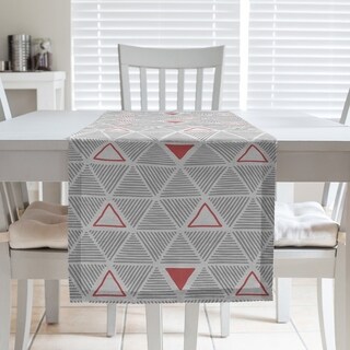 Color Accent Hand Drawn Triangles Table Runner - Bed Bath & Beyond ...