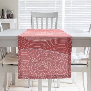 Classic Hand Drawn Waves Table Runner - Bed Bath & Beyond - 28528397