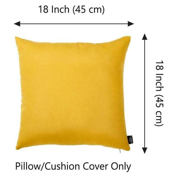 Porch & Den Paddock Yellow 18-inch Throw Pillow Cover (Set of 2) - Bed ...