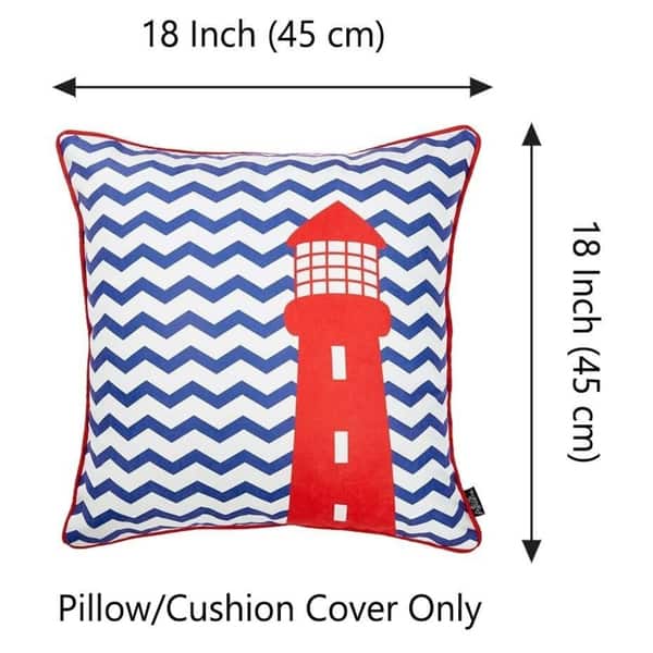 Porch & Den Pathfinder Lighthouse Throw Pillow Cover - Bed Bath ...