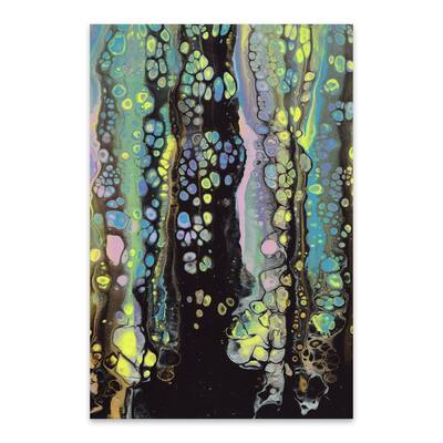 Noir Gallery Abstract Acrylic Color Painting Metal Wall Art Print ...