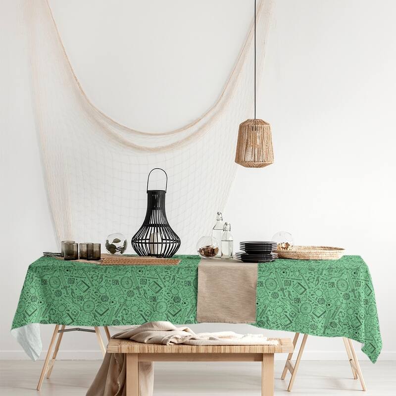 Classic RPG Pattern Rectangle Tablecloth - 58 x 102 - Overstock - 28555732