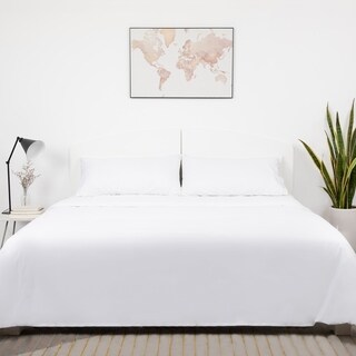 Porch & Den Roderick Long Staple Sateen Cotton Bed Sheet Set - Bed Bath ...