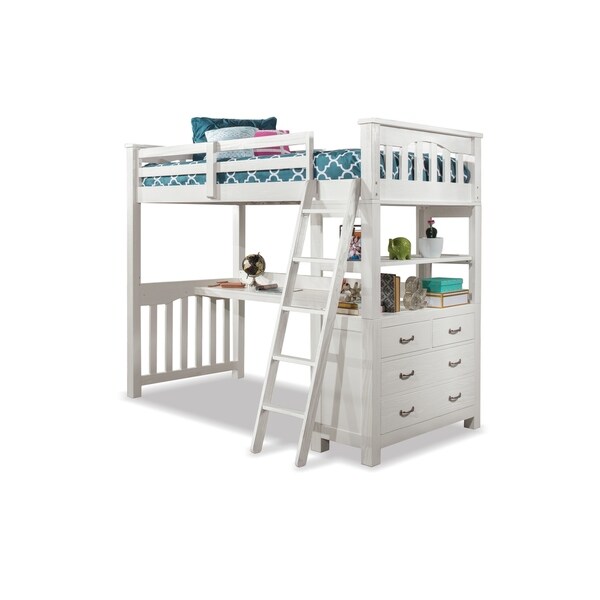 Highlands twin loft bed with desk store