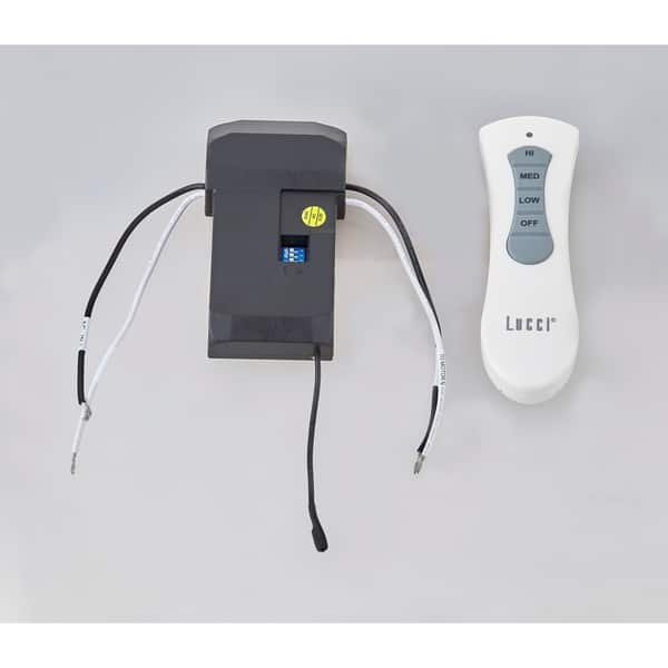 Lucci Air Airlie II Grey and White Fan Remote Set-Non L, Non Dim - Bed ...