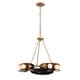 Hopper by Martyn Lawrence Bullard 9-Light Vintage Brass and Bronze Halo ...