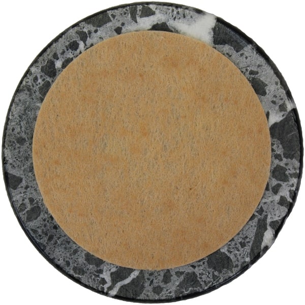 Natural Geo Black/White Round Marble Drink Coaster (Set of 6) - Bed ...