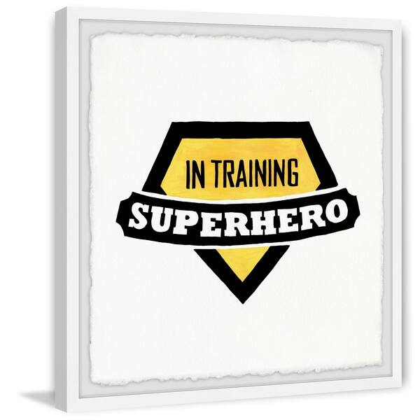 Superhero in Training Badge II' Framed Painting Print - Multi-Color ...