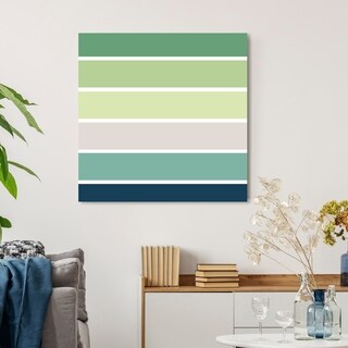 Oliver Gal 'Green Sprouts' Abstract Wall Art Canvas Print - Green - Bed ...