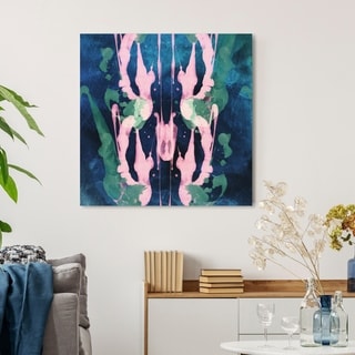 Oliver Gal 'Flowerbomb' Abstract Wall Art Canvas Print - Green, Pink ...