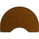 Offex 48''W x 96''L Kidney Shaped Activity Table with 1.25'' Thick Oak ...