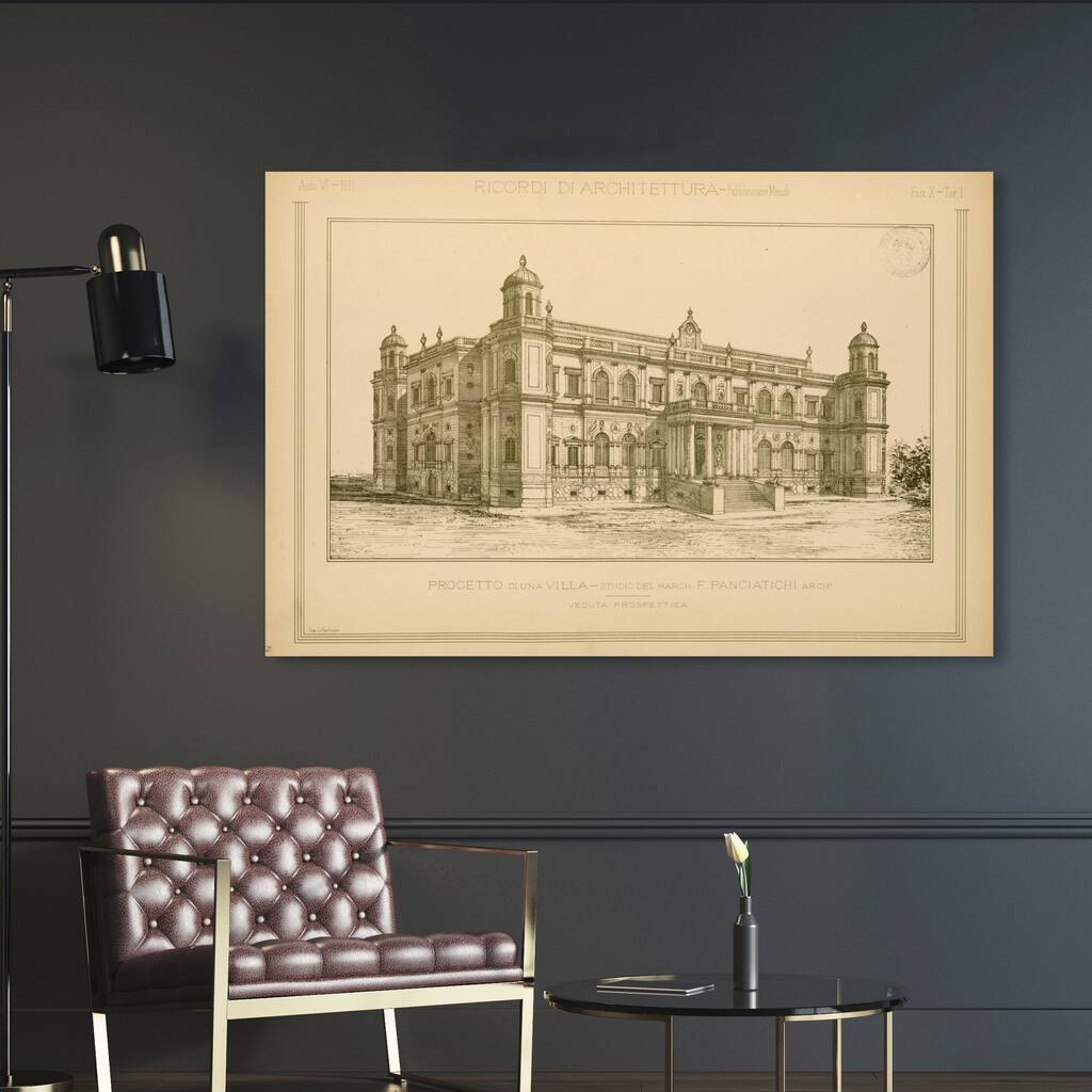 Oliver Gal 'Procetto Diuna Villa' Architecture and Buildings Wall Art ...
