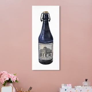Oliver Gal 'Vintage Indigo Beer' Drinks and Spirits Wall Art Canvas ...
