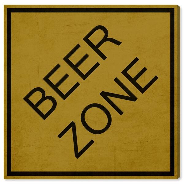Oliver Gal 'Beer Zone' Drinks and Spirits Wall Art Canvas Print ...
