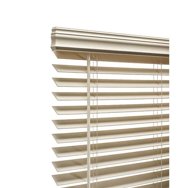 Porch & Den Jex Wood Tone Fauxwood Cordless 2-inch Blinds - Bed Bath ...